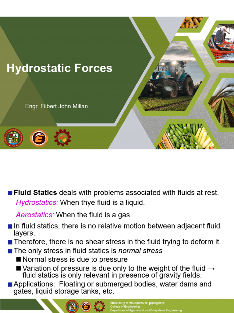 Fluid Statics for Engineering Students | PDF | Fluid | Stress (Mechanics)