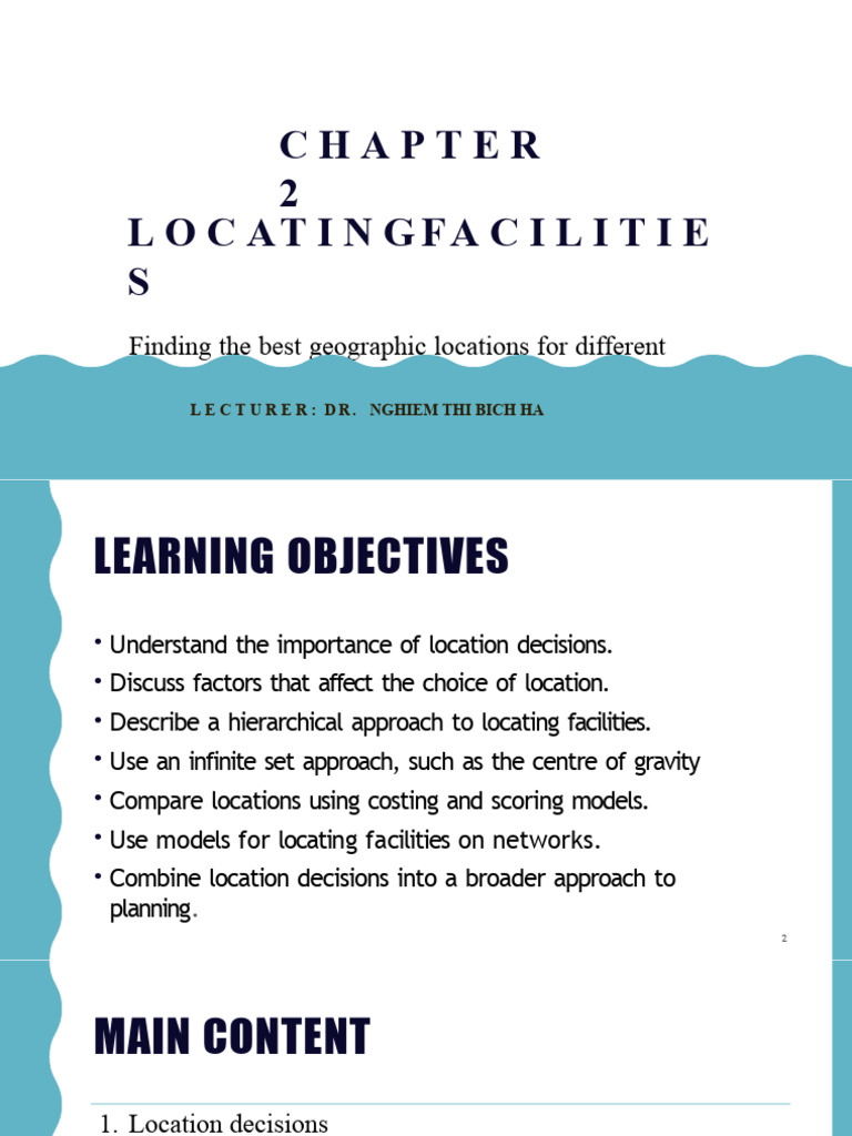 Chapter 2 - Locating Facilities - FULL | PDF | Supply Chain | Economies