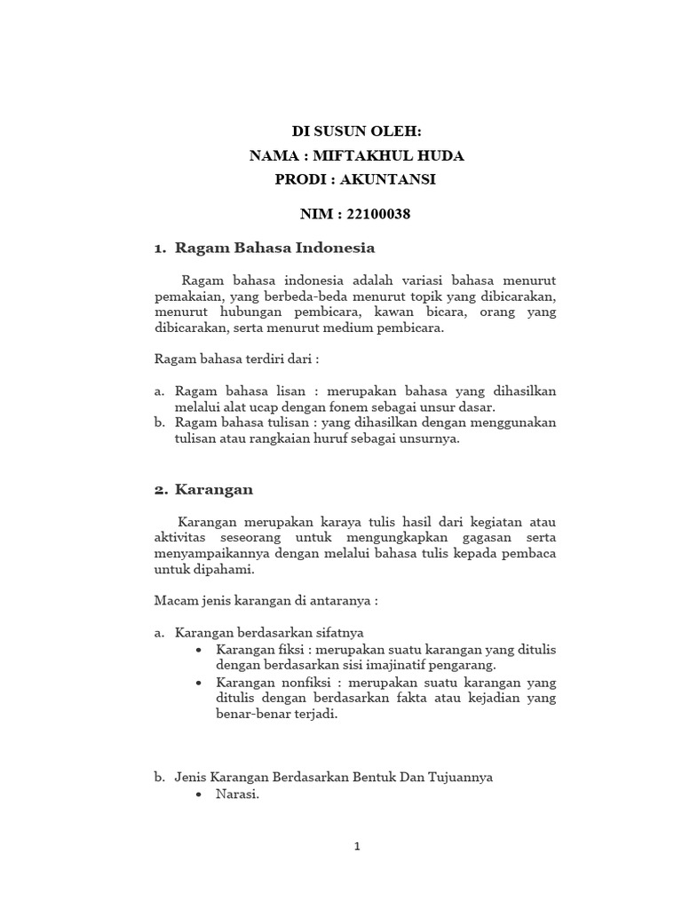 Contoh Resume | PDF