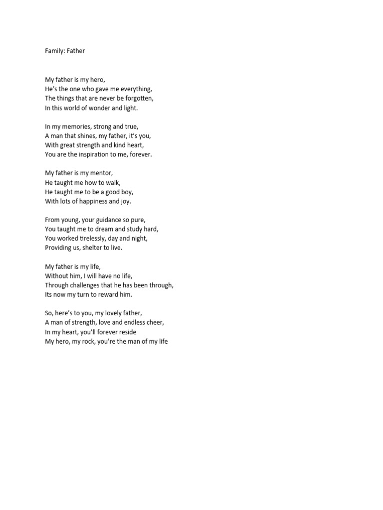 Poem (Father, Nature, Pollution) | PDF | Religion & Spirituality | Poetry