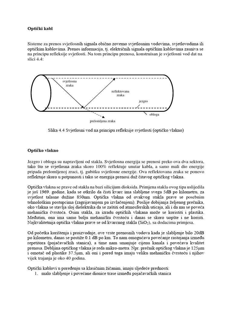 Optički Kablovi | PDF
