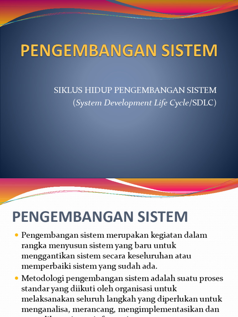 Pengembangan Sistem-1 | PDF