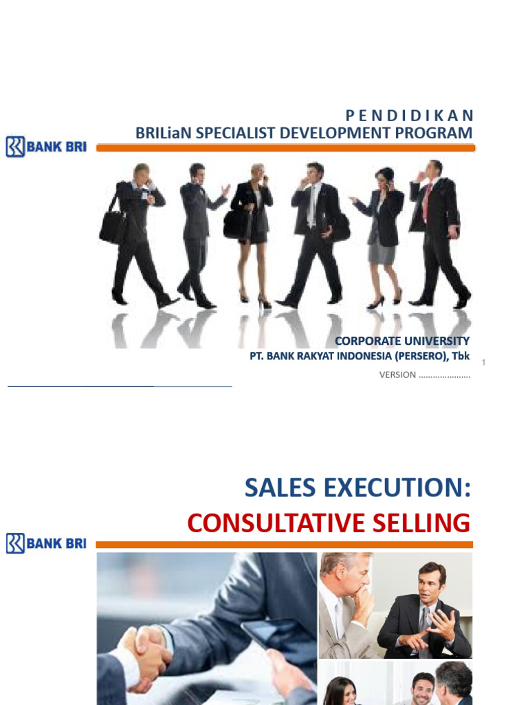 Sales Execution (Consultative Selling) | PDF
