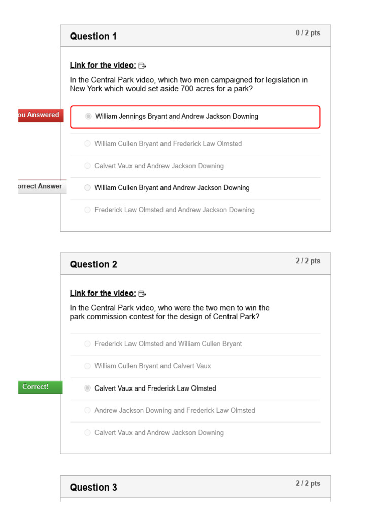 Part II Video Quiz 6 Central Park Jack Stauber-1 | PDF | New York City ...