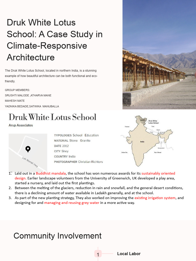 Druk White Lotus School: Eco-Architecture Case Study | PDF ...