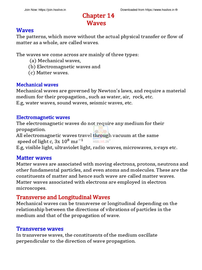 Notes Chemistry | PDF | Waves | Electromagnetic Radiation