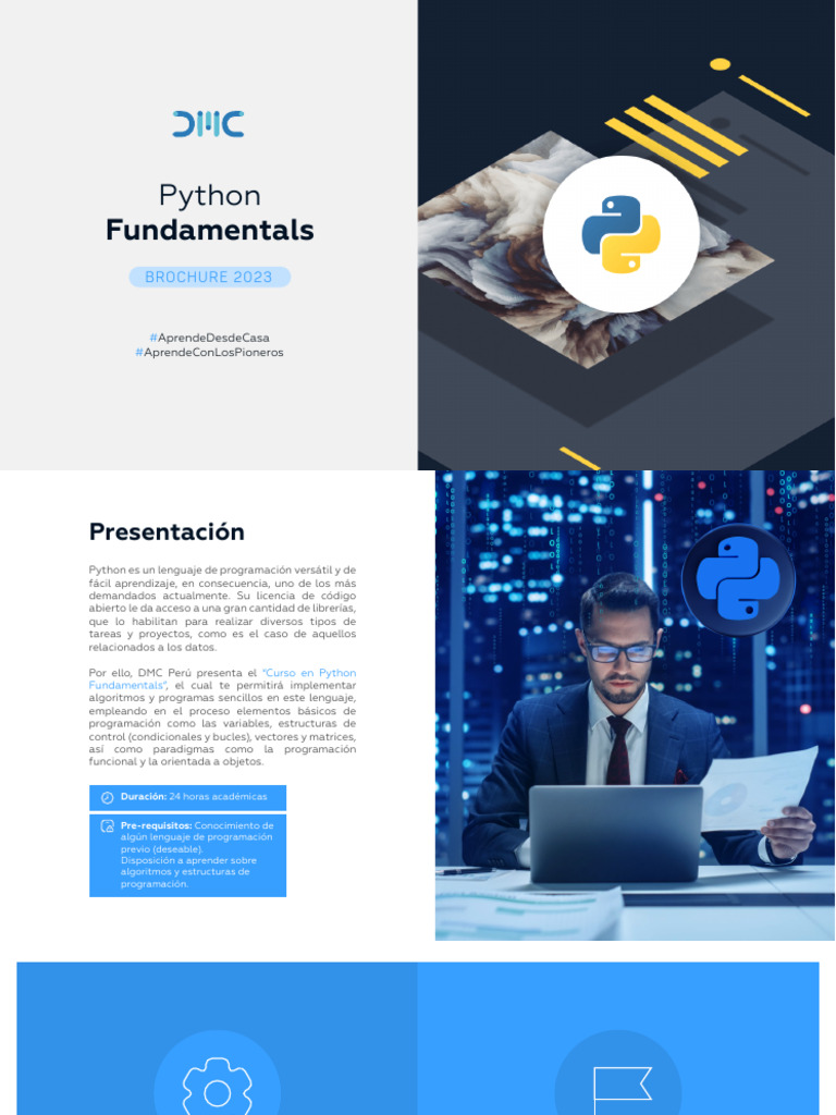 Brochure Python Fundamentals | PDF | Python (lenguaje de programación ...