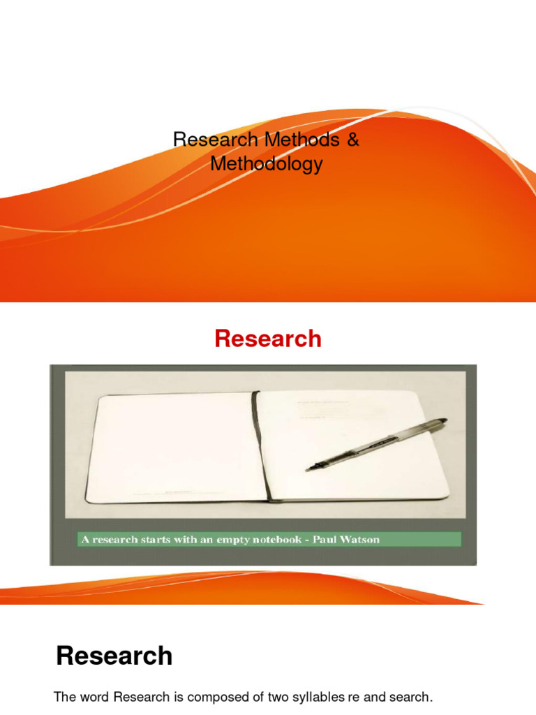 Research Method and Methodology | PDF | Methodology | Statistics