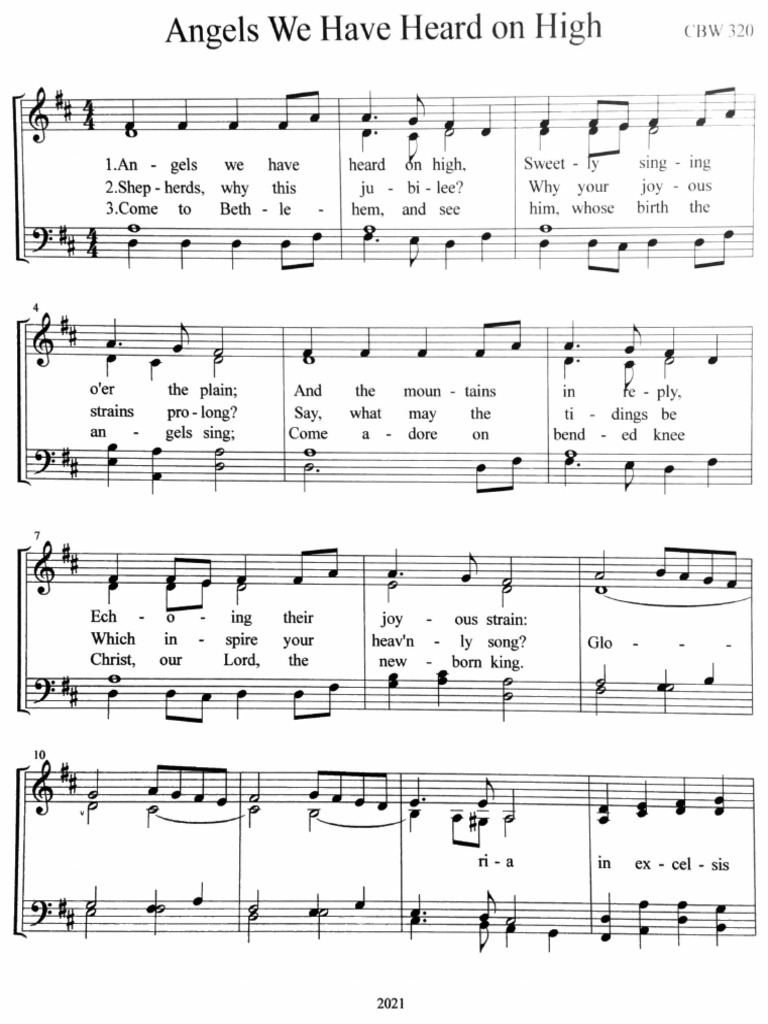 Kids' Christmas Songs: Angels We Heard | PDF