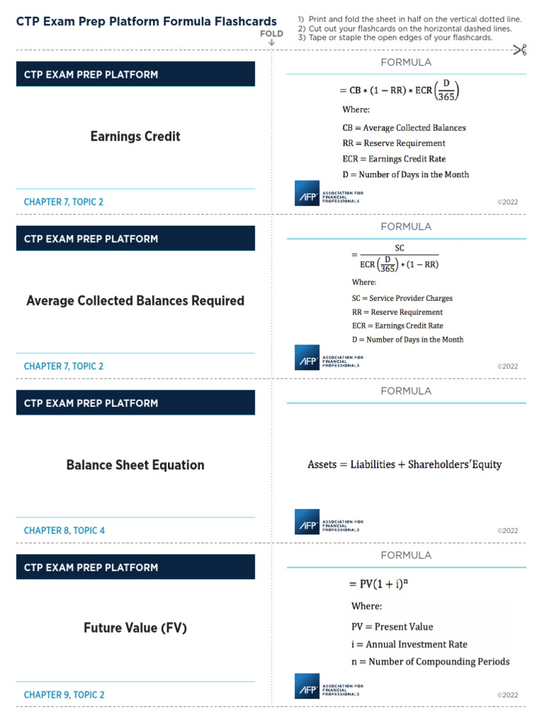 CTP EPP Formula Flashcards | Download Free PDF | Free Cash Flow ...