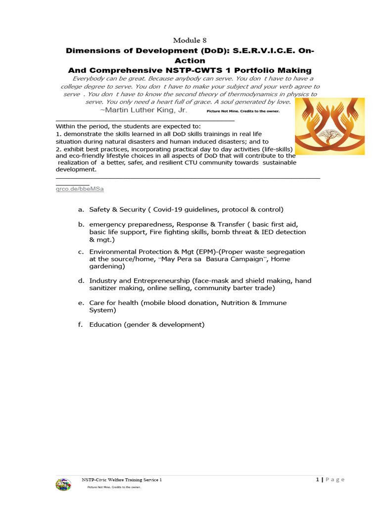 12-CWTS-1-Module-8 | PDF | Rubric (Academic)