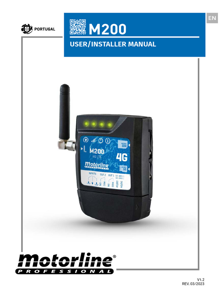 Manual de Utilizare Modul Smart GSM Pentru Automatizari Motorline M200 ...