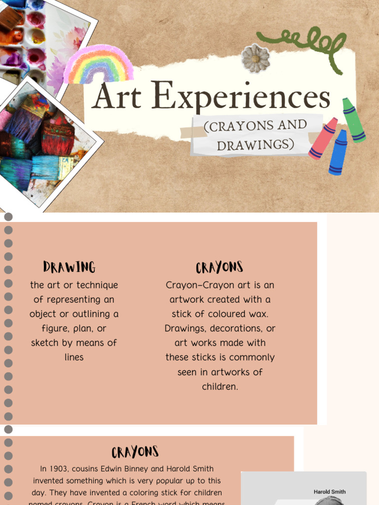 Art Experiences Crayons and Drawings | PDF | Drawing | Pencil
