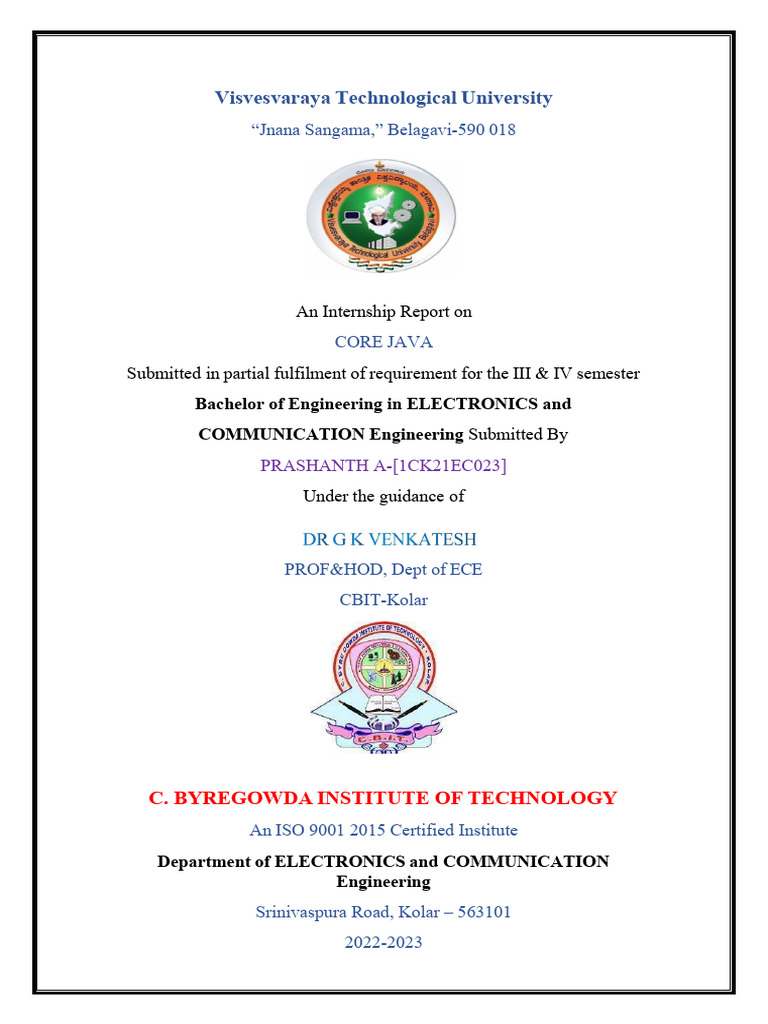 JAVA REPORT | PDF | Programming | Constructor (Object Oriented Programming)