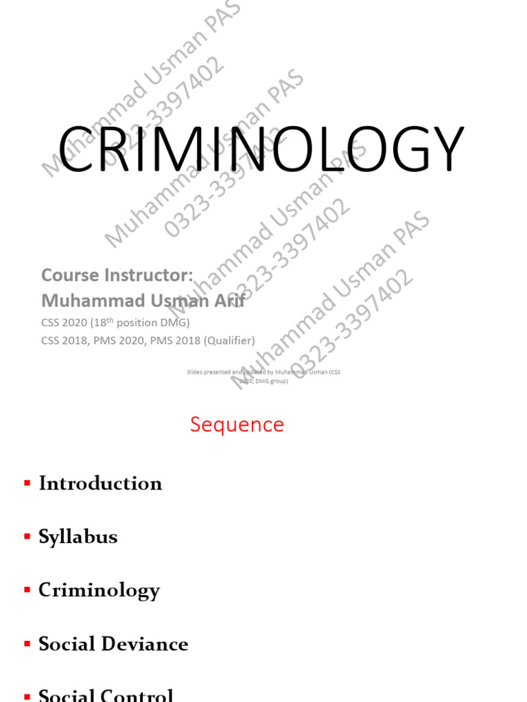 Complete Criminology | PDF | Social Science