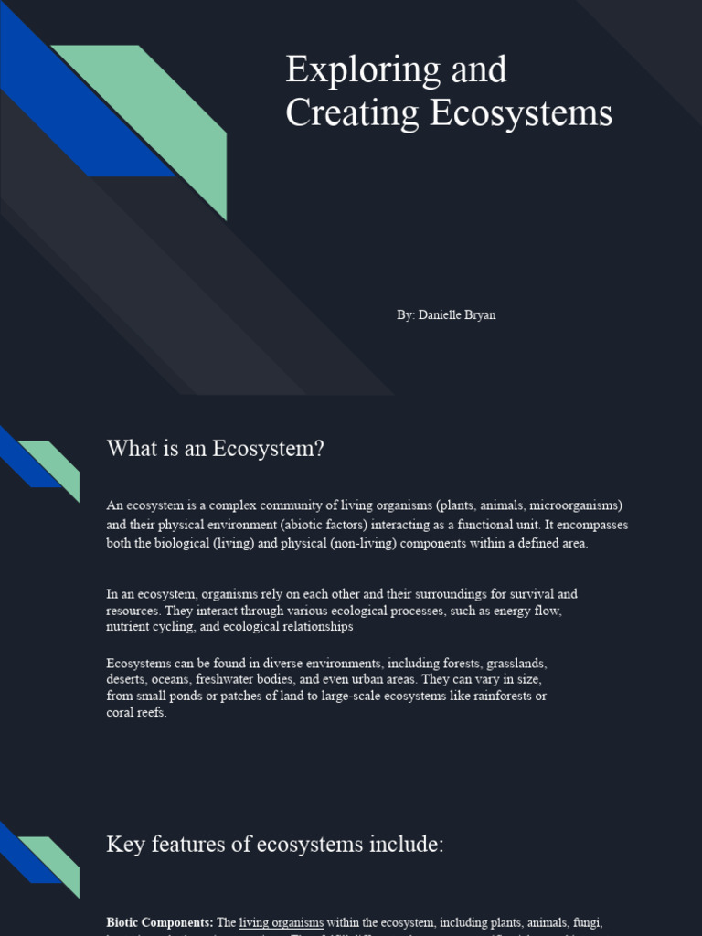 Exploring and Creating Ecosystems 1 | PDF | Ecosystem | Decomposition