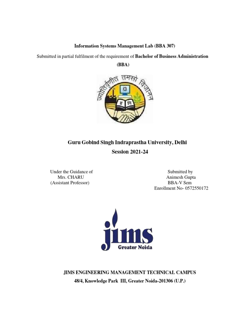 Information Systems Management Lab Aimesh | PDF | Relational Database | Sql
