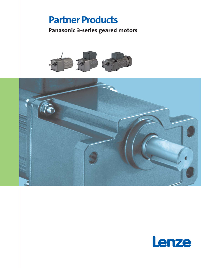 Panasonic 3-Series Geared Motors Low Res | PDF | Electric Motor | Power ...