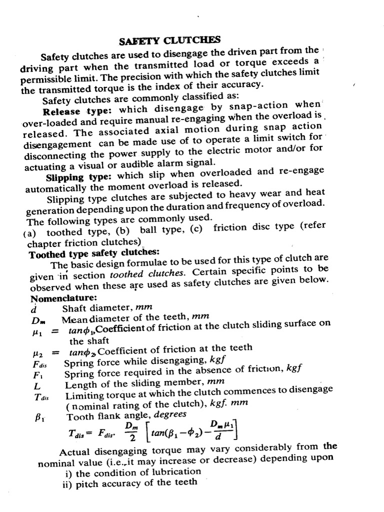 Safety Clutches (Overload) | PDF