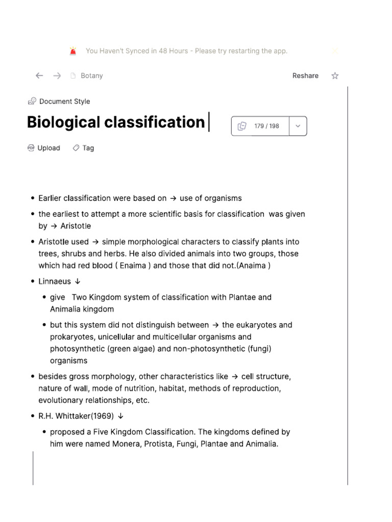 Biological Classfication Pdf 9345