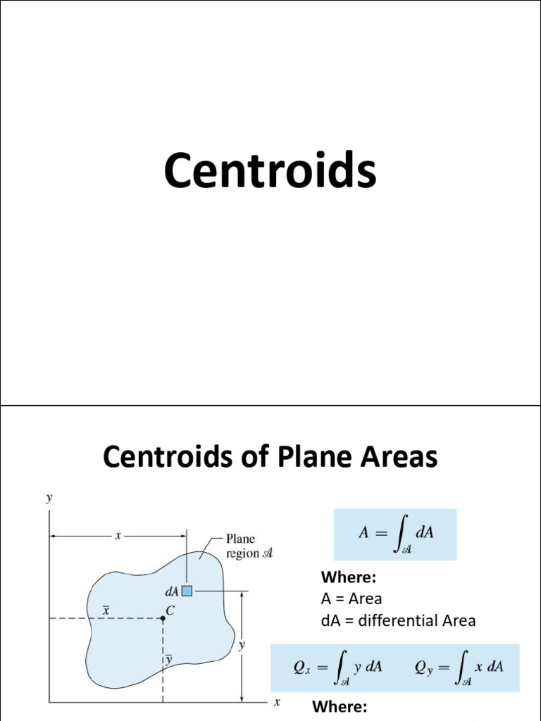 Lecture 7 Centroids | PDF