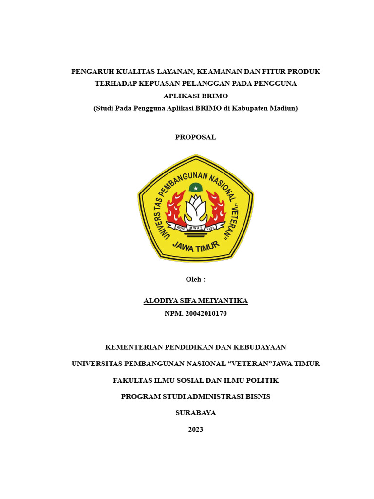 Proposal Kripsi Acc Dong | PDF