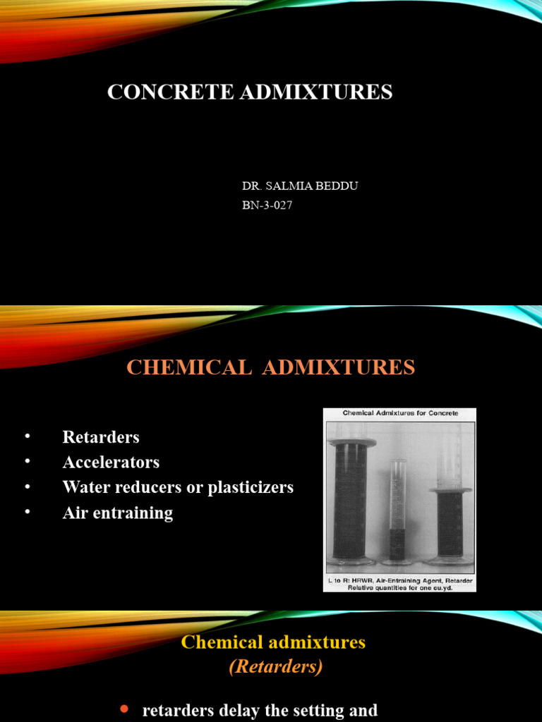 CONCRETE Admixtures | PDF | Concrete | Cement