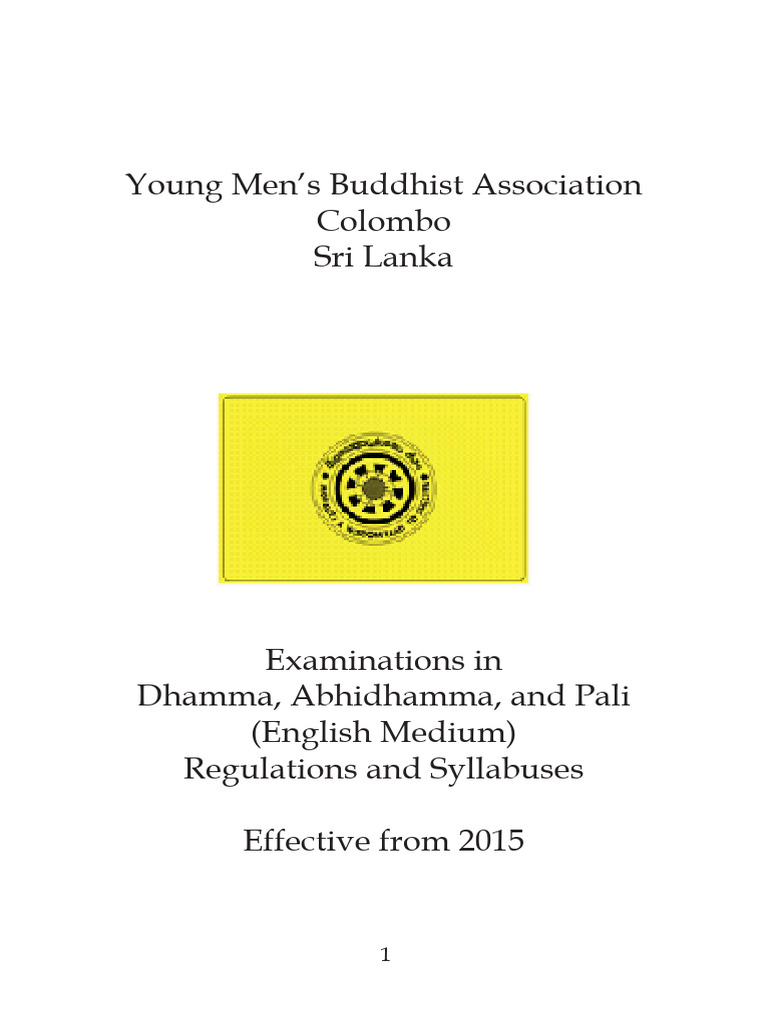 Ymba - Syllabus | PDF | Buddhist Texts | Buddhist Meditation