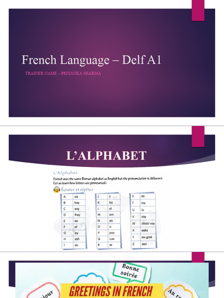 Introduction au Français A1 | PDF