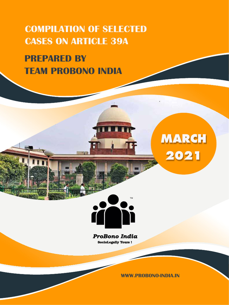 790 - 6. Compilation On Cases Article 39A | PDF | Legal Aid | Writ
