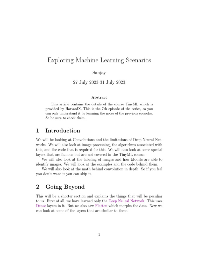 TinyML Epi 7 | PDF | Deep Learning | Cybernetics