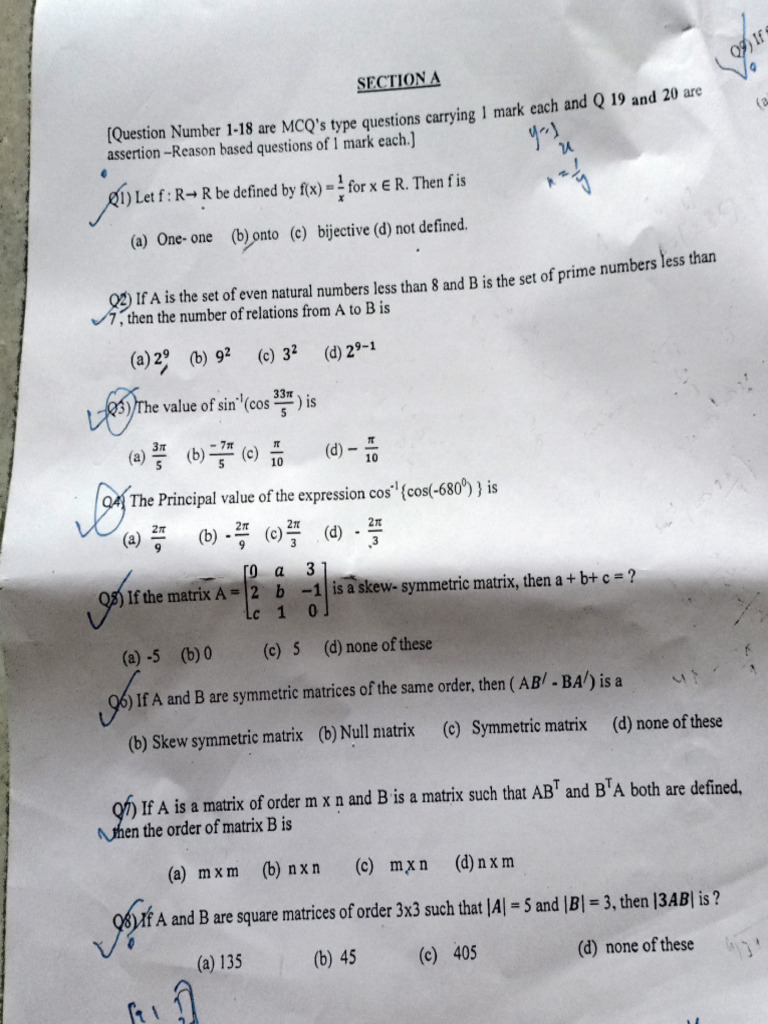 KRM Term 1 Exam | PDF | Triangle | Matrix (Mathematics)