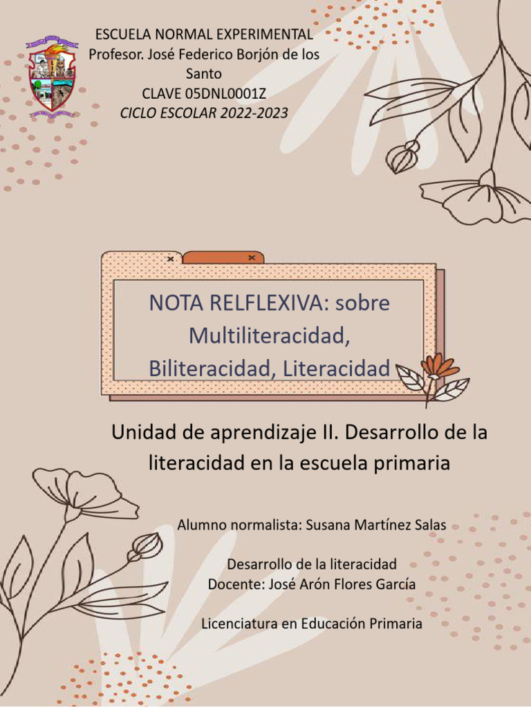 Nota Reflexiva | PDF | Tecnología de información y comunicaciones ...