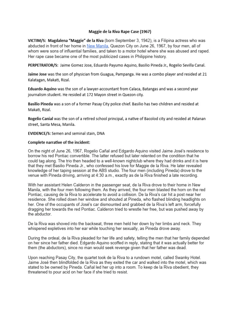 Case Study | PDF | Violence | Crimes