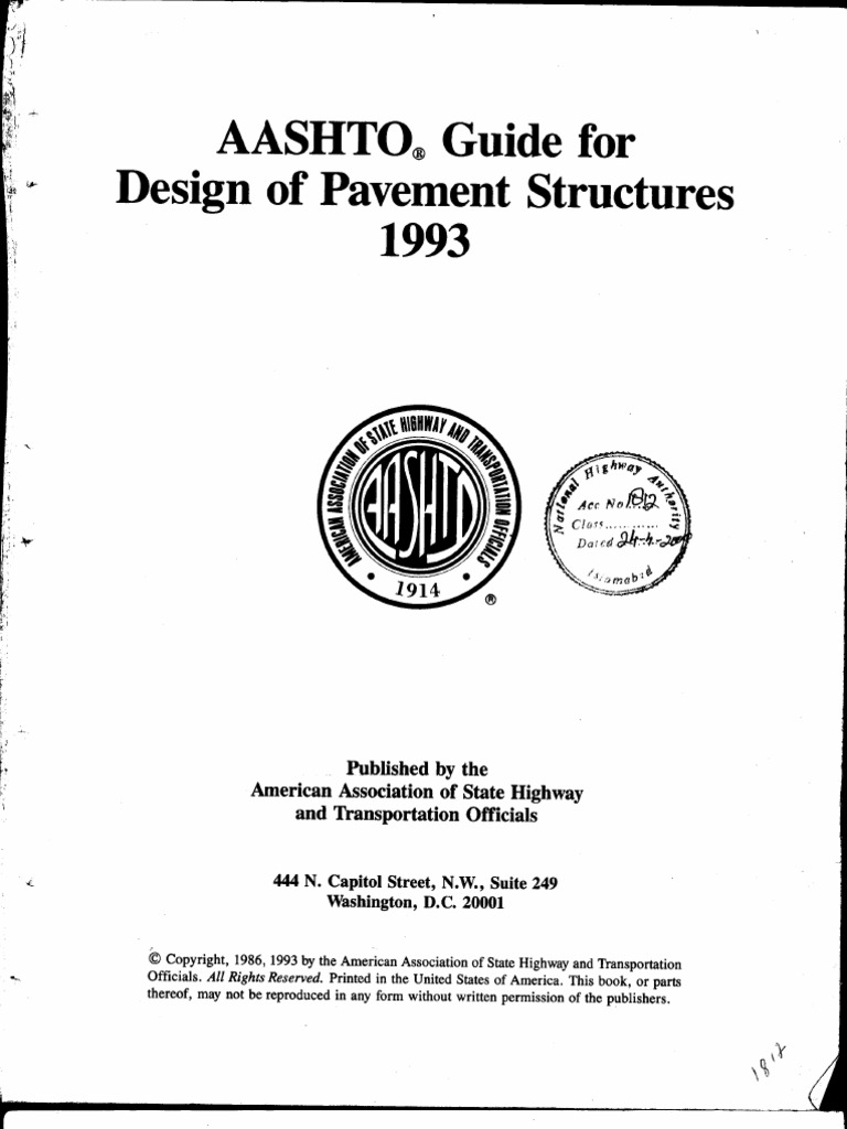 AASHTO Guide For Design of Pavement Structures | PDF