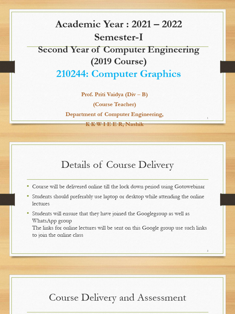 Unit - I Introduction To Computer Graphics and Scan Conversion Algorithm | Download Free PDF ...