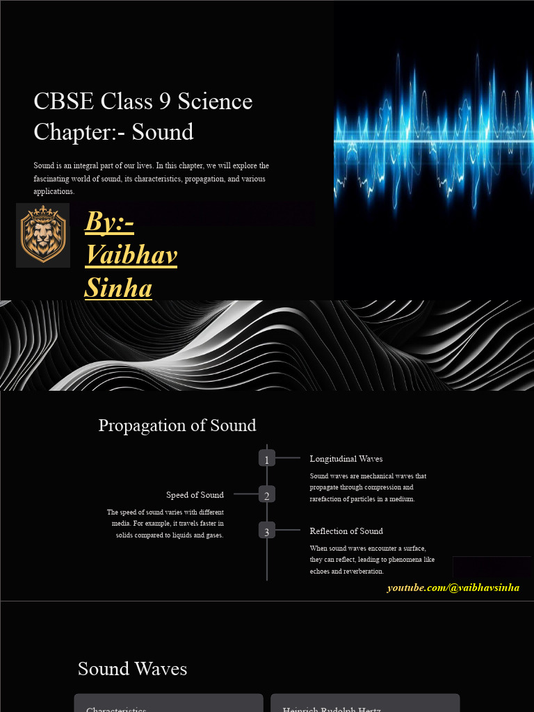 CBSE Class 9 Science: Sound Chapter | PDF | Sound | Waves