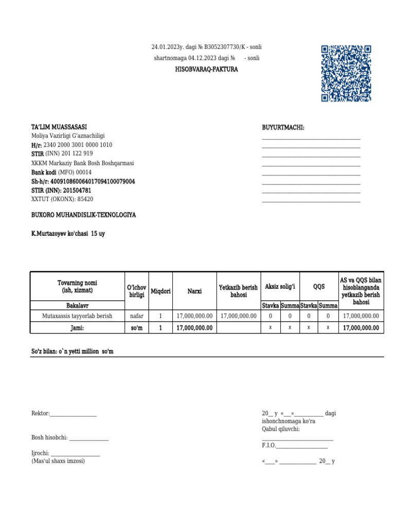 Hisob Varaqasi | PDF