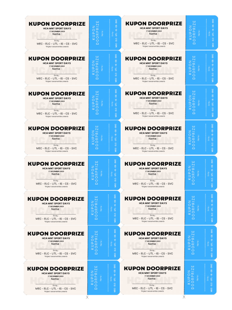 Kupon Doorprize | PDF