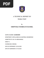 Tensile Test Lab Report | PDF | Deformation (Engineering) | Ultimate ...