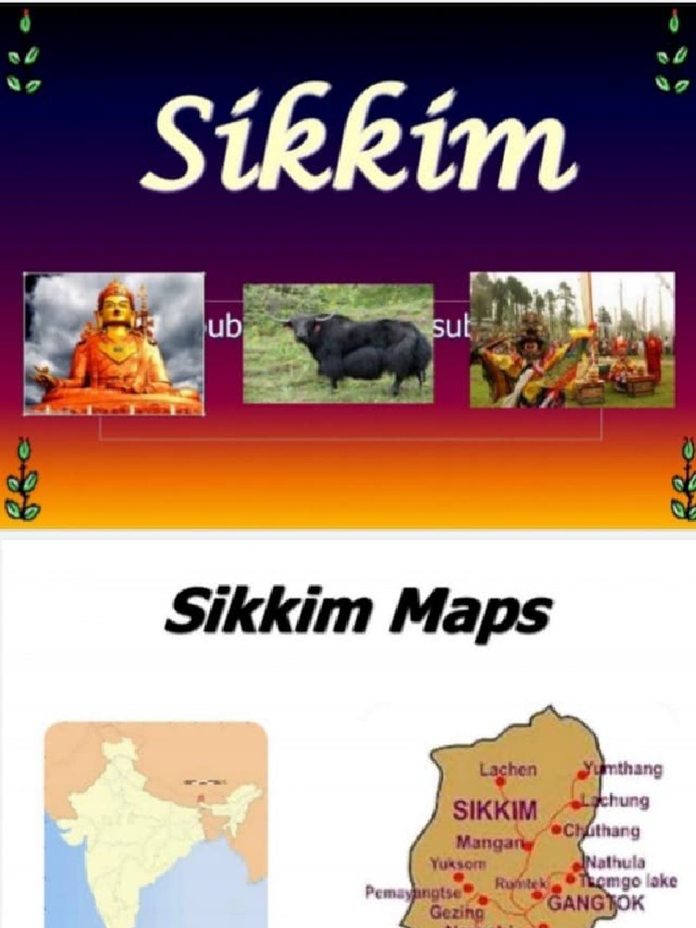 Detailed Project On Sikkim | PDF