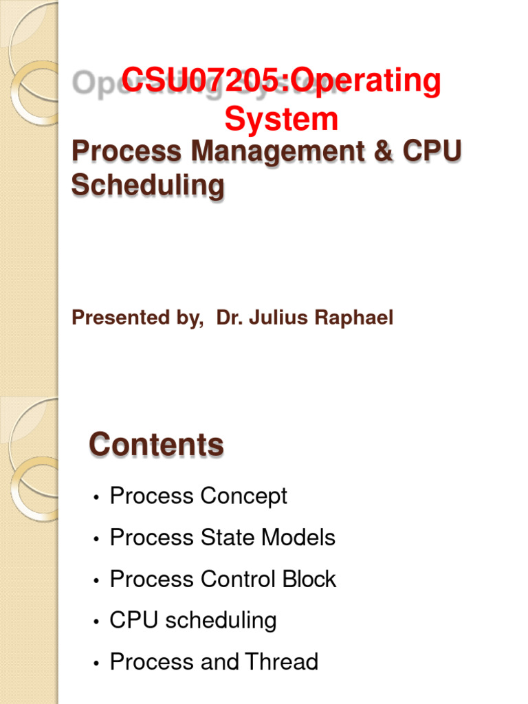 Lecture 02 Download Free Pdf Scheduling Computing Process 4215