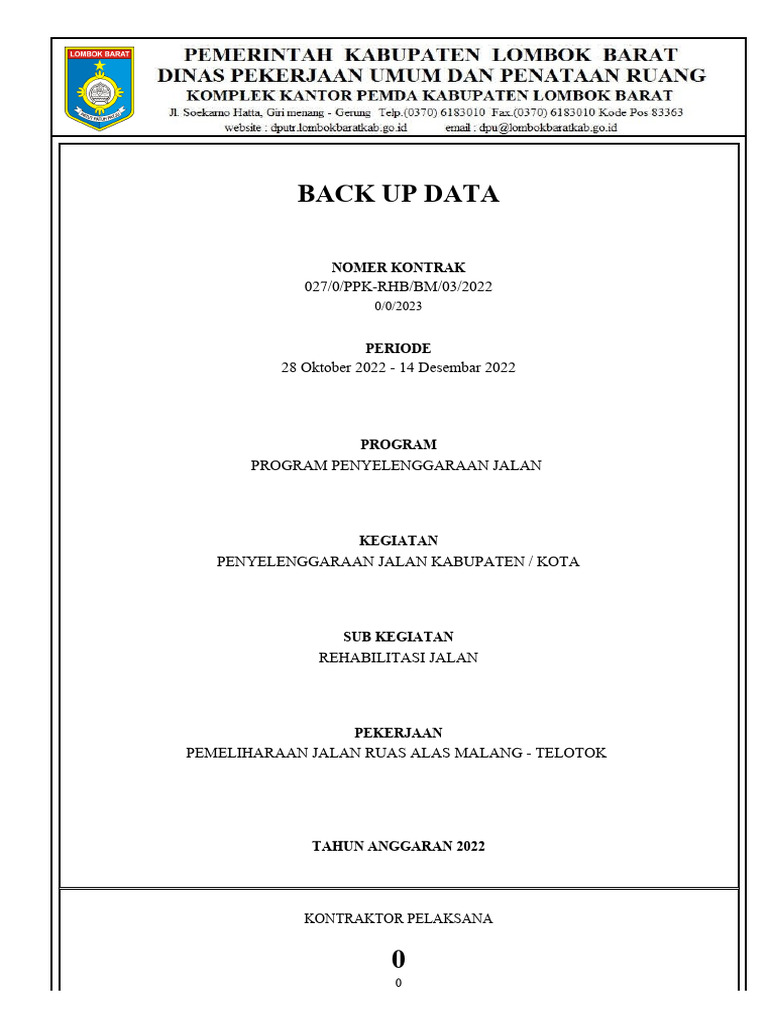 Alas Malang - Telotok - Backup | PDF