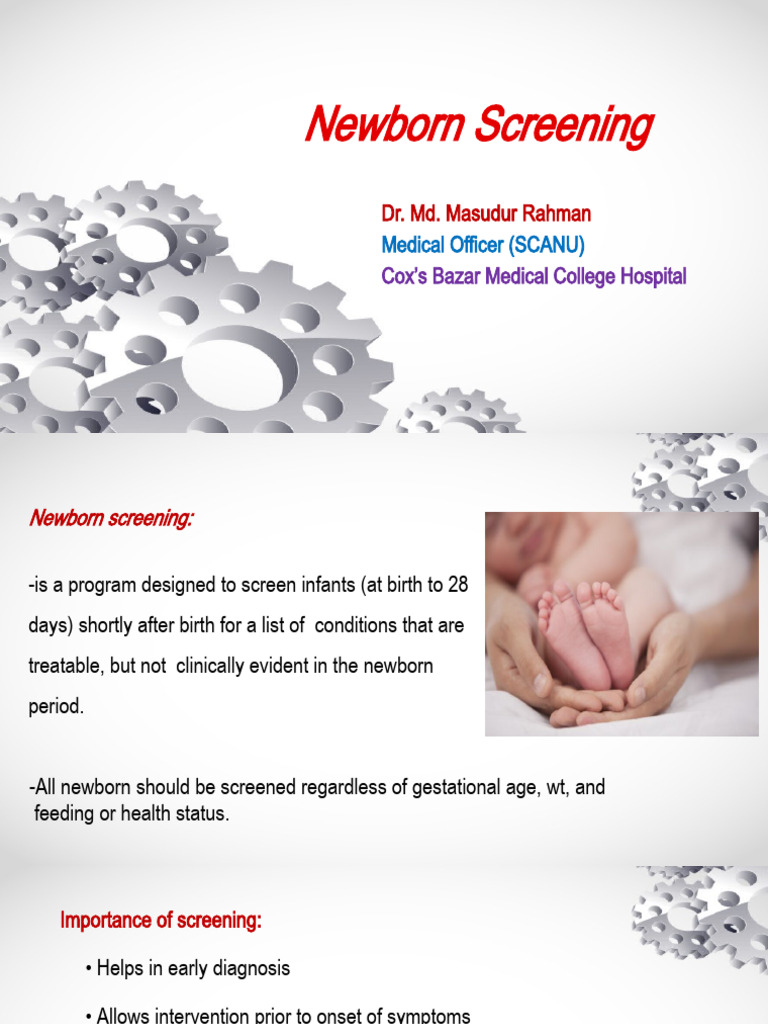 Newborn Screening | PDF | Screening (Medicine) | Medical Diagnosis