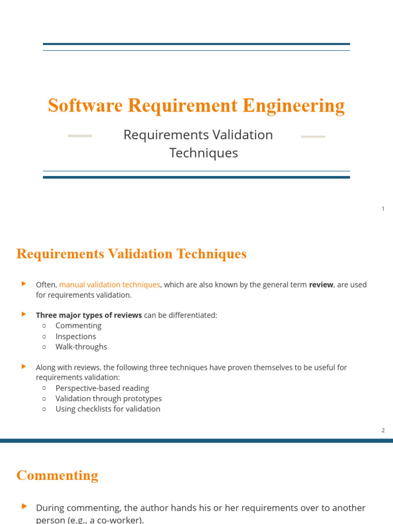 Requirements Validation Techniques | PDF | Conflict Resolution