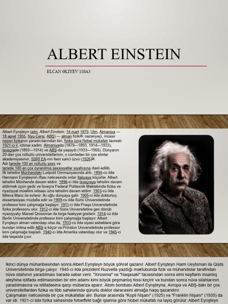 Albert Einstein | PDF