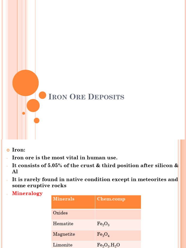 Iron Deposits | PDF | Iron Ore | Rock (Geology) Iron Deposits | PDF | Iron Ore | Rock (Geology)