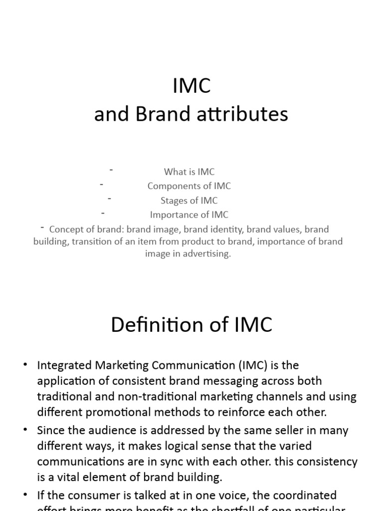 Imc and Brands | PDF | Brand | Customer Experience