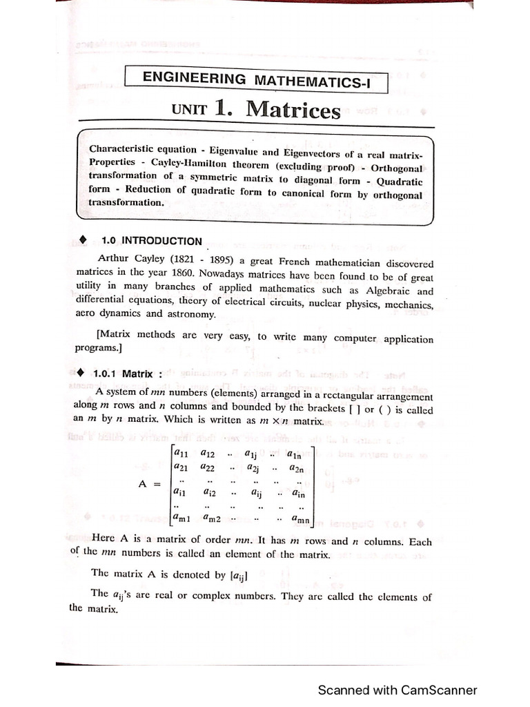 Unit Matrix_ | PDF
