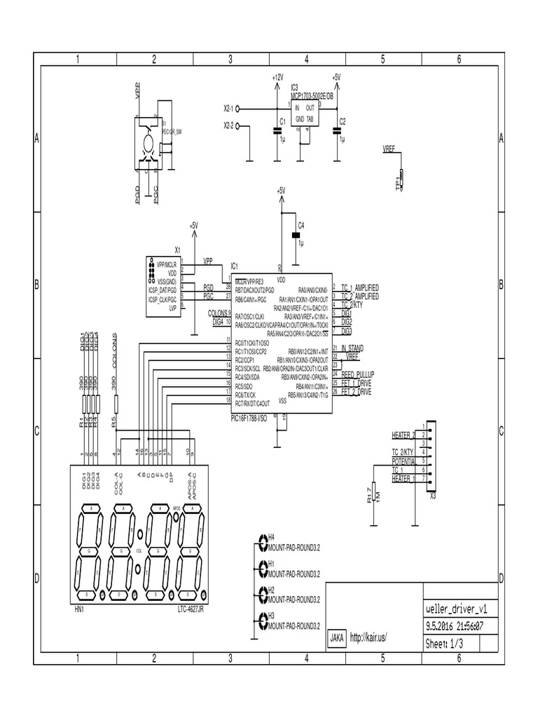 Weller Driver v1 Circuit Diagram 1 | PDF | Electronics | Electrical Equipment